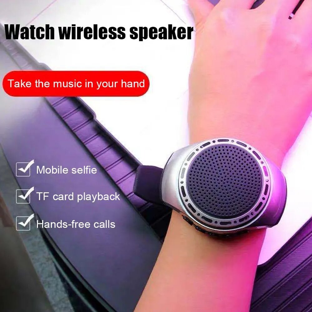 Фитнес-браслет для велосипеда U6 с Bluetooth-колонкой, плеером, FM-радио и пультом управления камерой — фото 1
