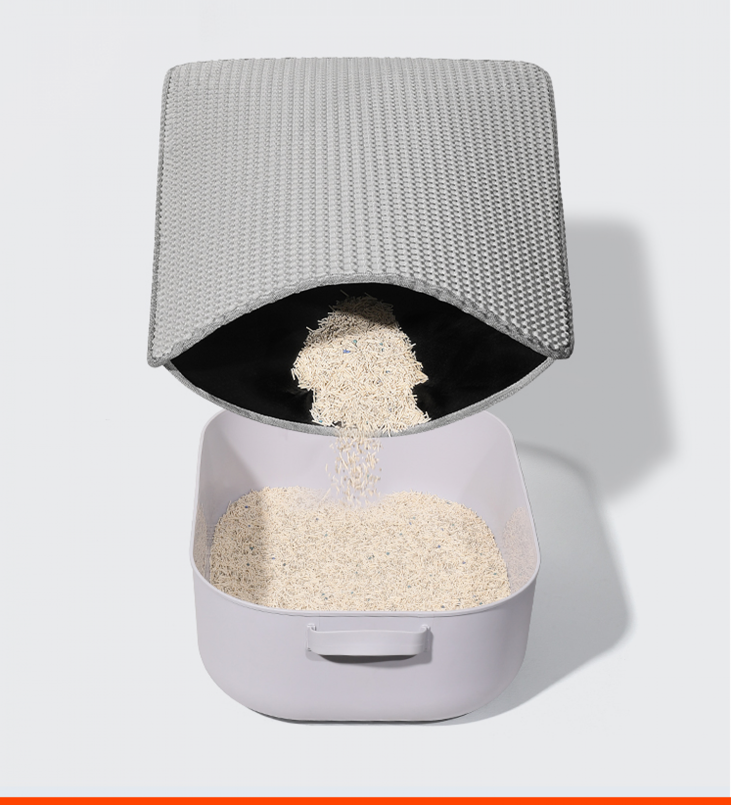 Коврик для кошачьего туалета MyPads двухслойный влаговпитывающий серый 75х55 см