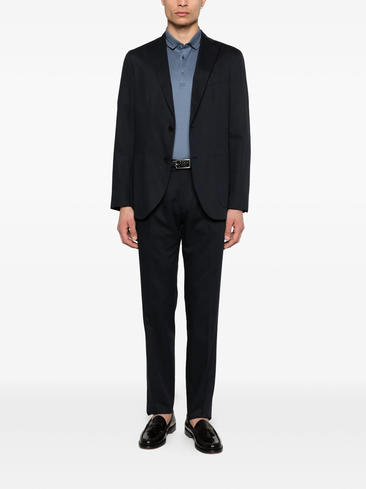Куртка Boglioli Notched-lapel blazer, размер 54, blue — фото 1