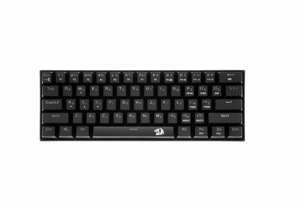 Механическая клавиатура Redragon "Lakshmi", интерфейс USB, подсветка RGB, черная