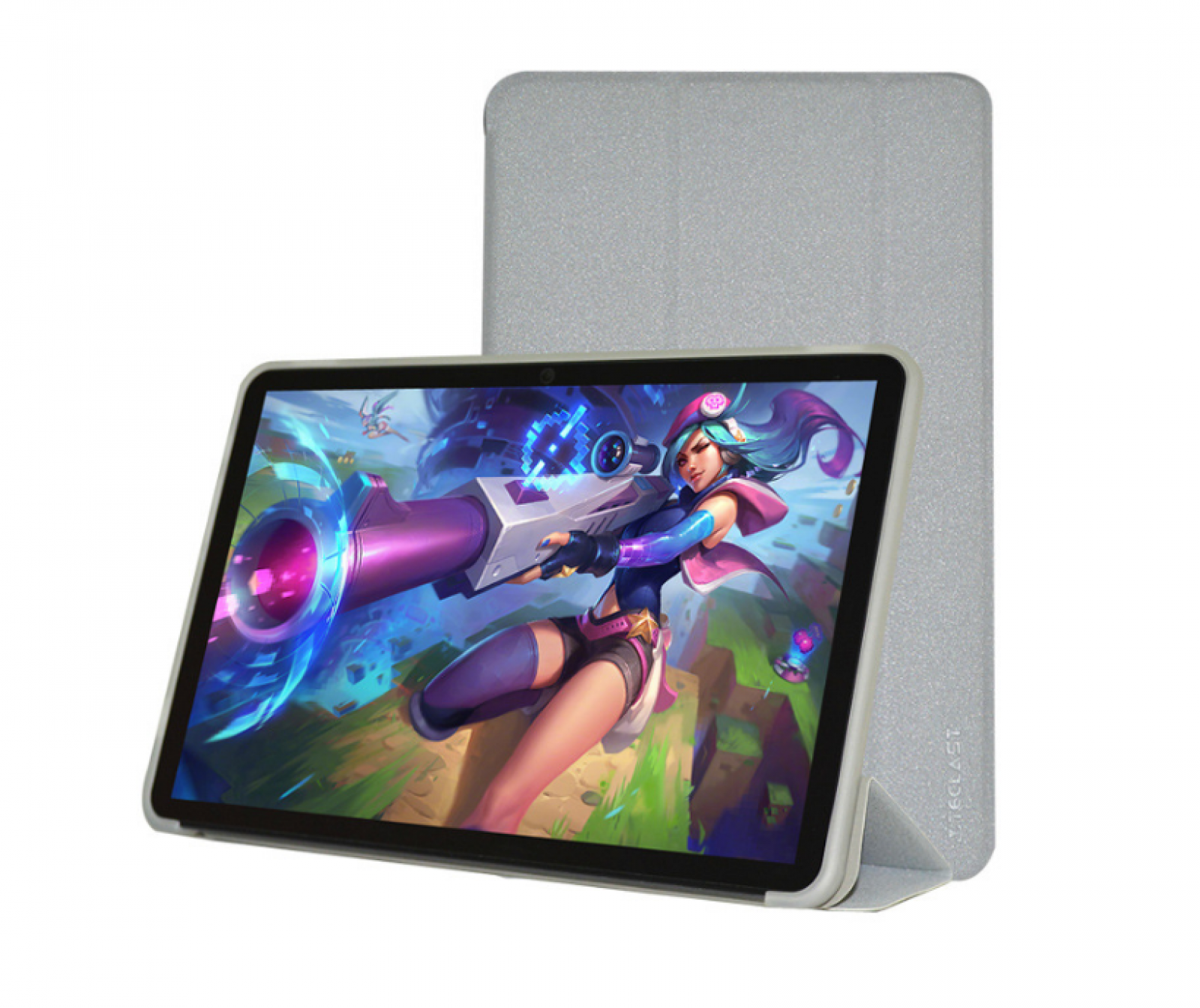 Флип-кейс MyPads для планшета Teclast T40 Pro с подставкой и ручкой, серебристый