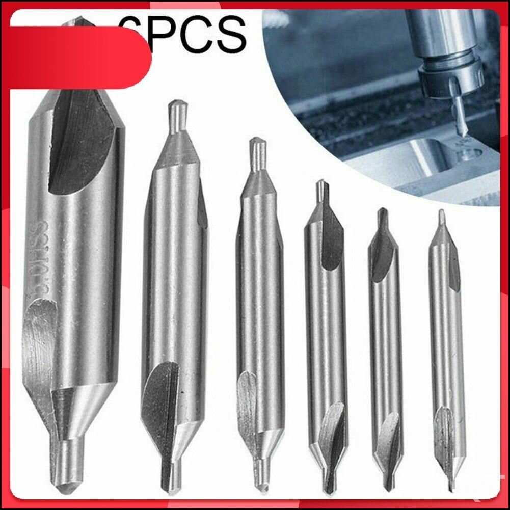 5 шт. Фрезы токарные комбинированные из быстрорежущей стали с центровочным и зенковочным сверлением
