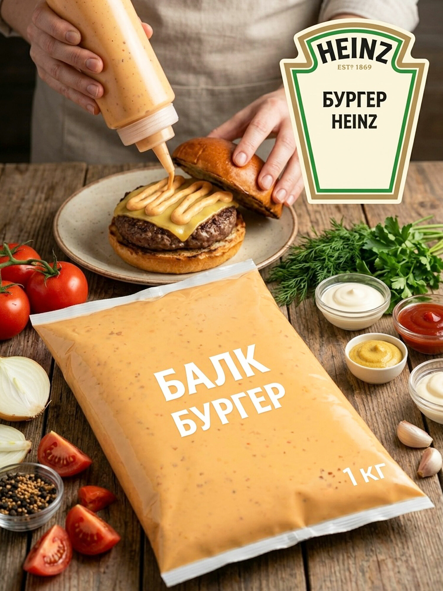 Хайнц (HEINZ) Соус Бургер (балк), 1кг
