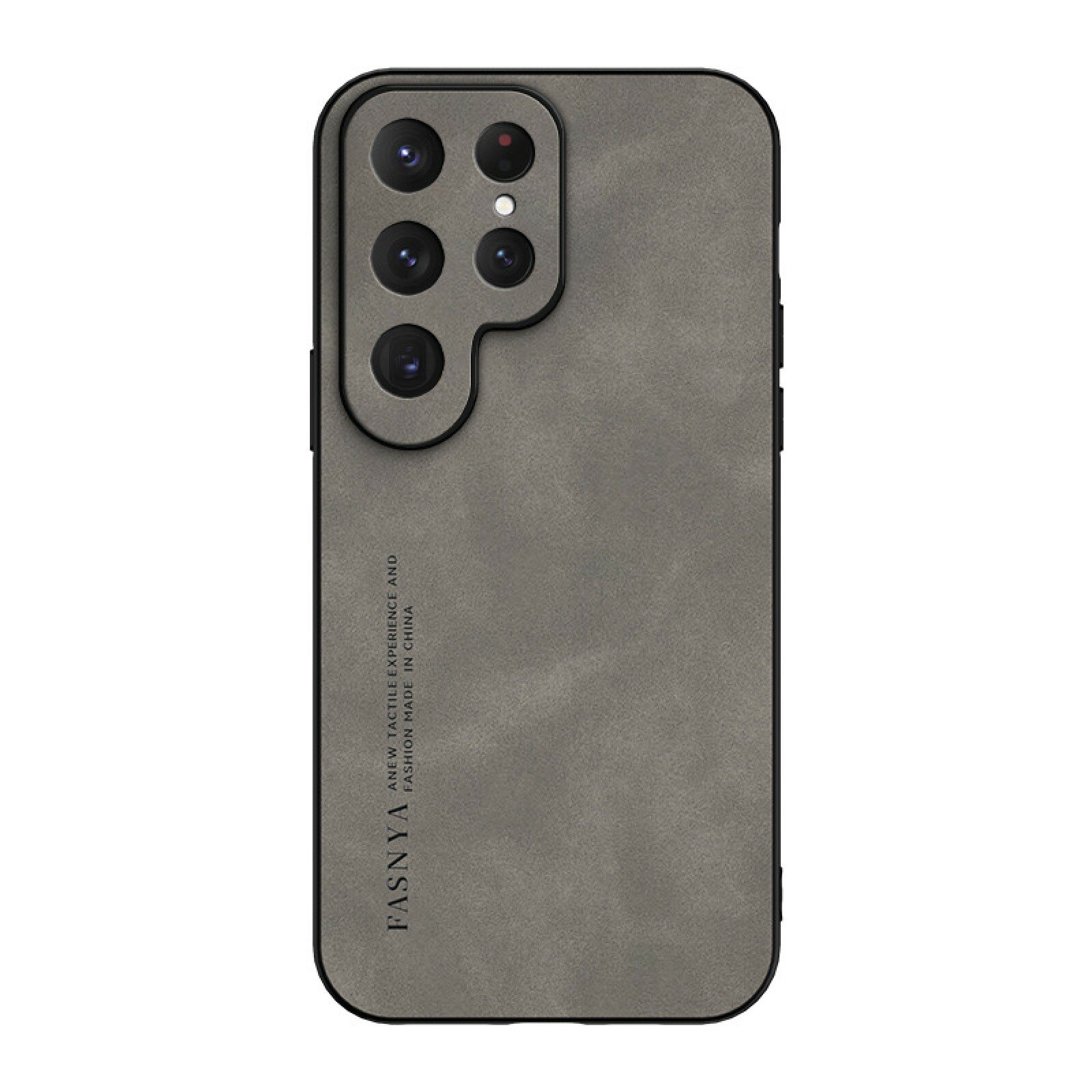 Чехол-бампер MyPads Sotto Fanoya для Samsung Galaxy M35 5G из силикона с эко-кожей, серый