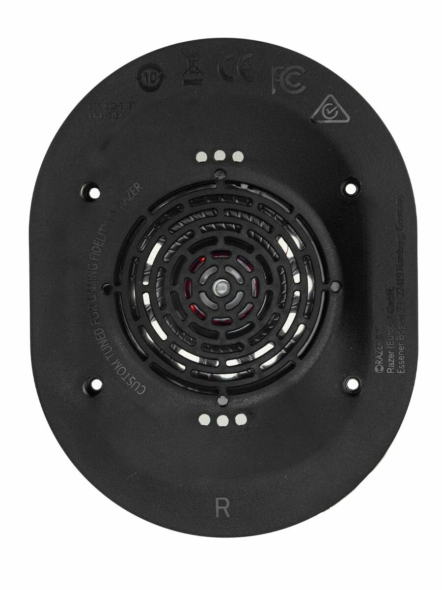 Динамик в корпусе для ремонта наушников RAZER BLACKSHARK V2X (Правый) (Чёрный)