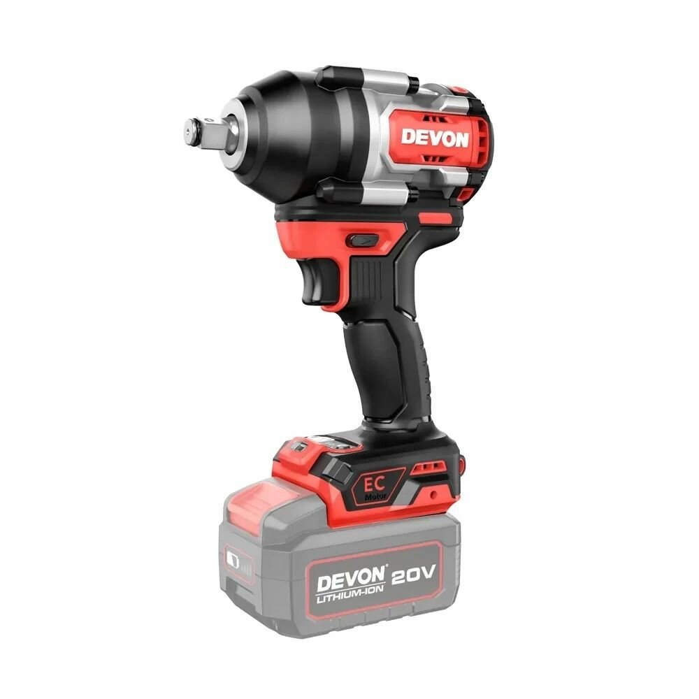 Аккумуляторный гайковерт DEVON 5759-LI-20, 20 В, 1000 Нм без аккумулятора и ЗУ