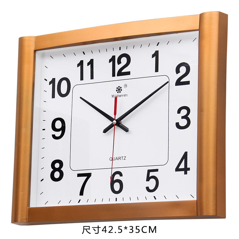 Настенные часы «Семь звезд» для гостиной, простые и креативные квадратные электронные кварцевые часы, бесшумные настенные часы для дома и офиса.