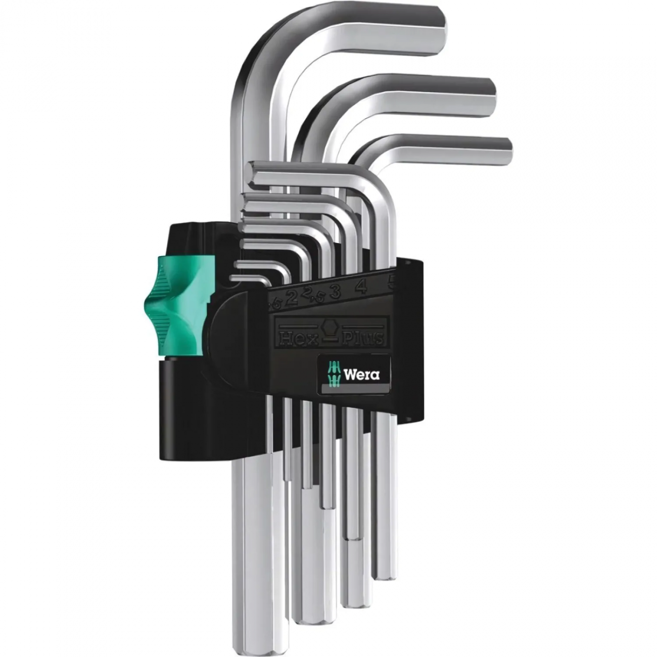 Набор ключей Г-образных 1,5-10 мм 9 предм. WERA Hex-Plus 950/9 SM N 021406 1354771 WE-021406