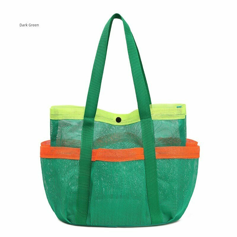 Мешковидный дорожный чехол для туалетных принадлежностей с несколькими карманами — темно-зеленый, большой объем для