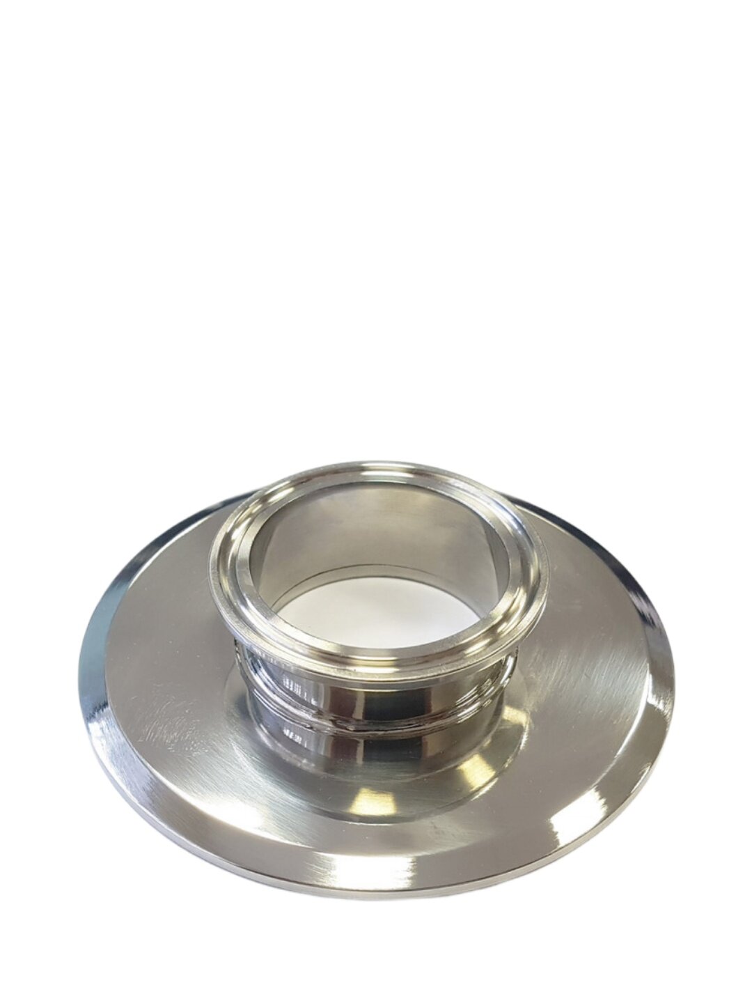 Переходник с кламп 3 дюйма на кламп 1,5 дюйма, укороченный из нержавеющей стали