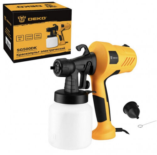 Краскопульт электрический Deko SG500DK, 800 мл, 500Вт (083-1130)