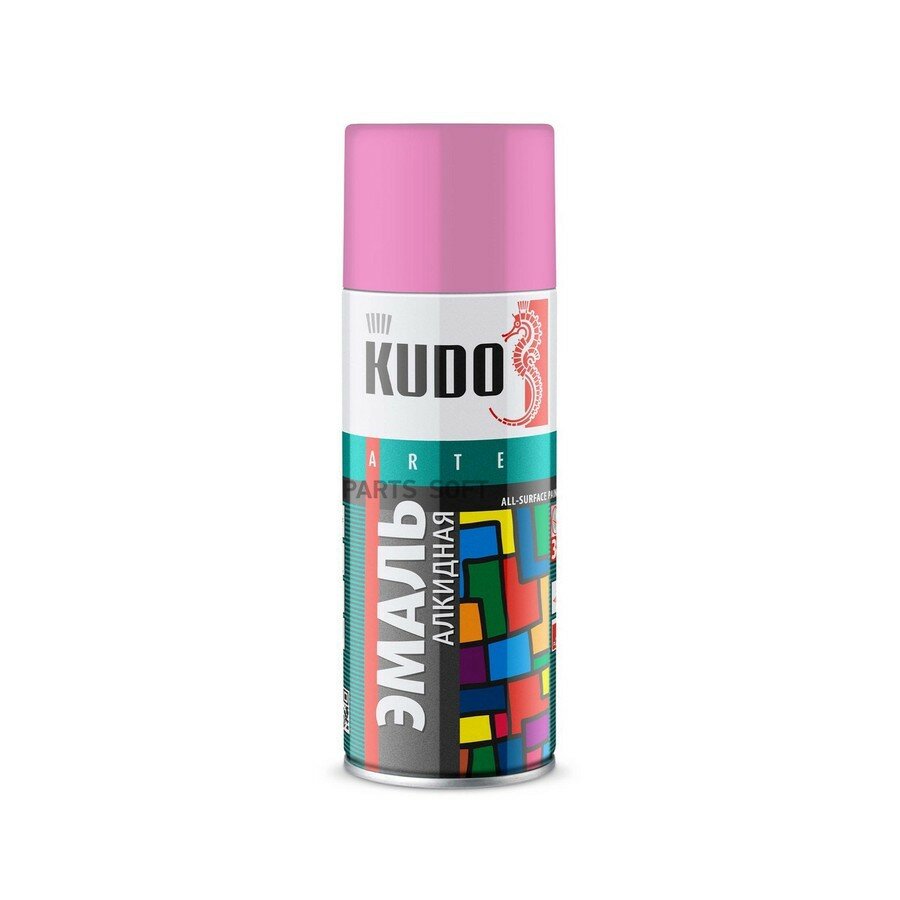 Краска "KUDO" розовая (520 мл) (аэрозоль) KUDO KU-1014 | цена за 1 шт