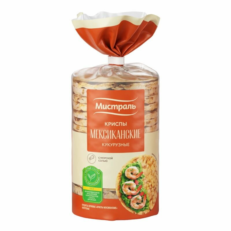Криспы мистраль кукурузные Мексиканские /пакет/ 145г
