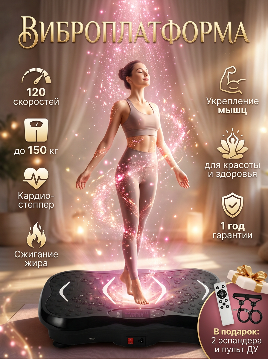 Виброплатформа для похудения, jindodo AZ-808 нагрузка 150 кг