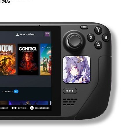 Наклейки-защита экрана Steam Deck OLED с дизайном Ганью и Аяки, набор из 6 штук