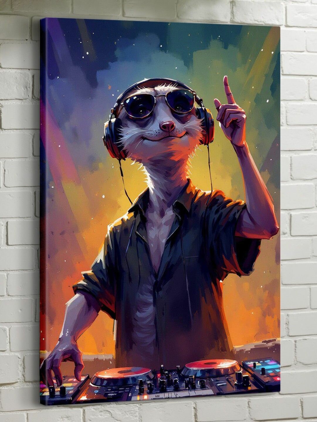 "Дикое звучание" - картина на холсте, 80x50 см.