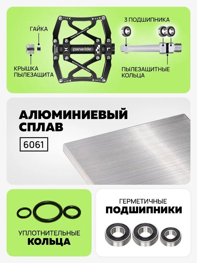 Педали велосипедные panaride M4