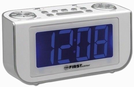 Сетевой будильник FIRST радиочасы 2420-1 BU-RF