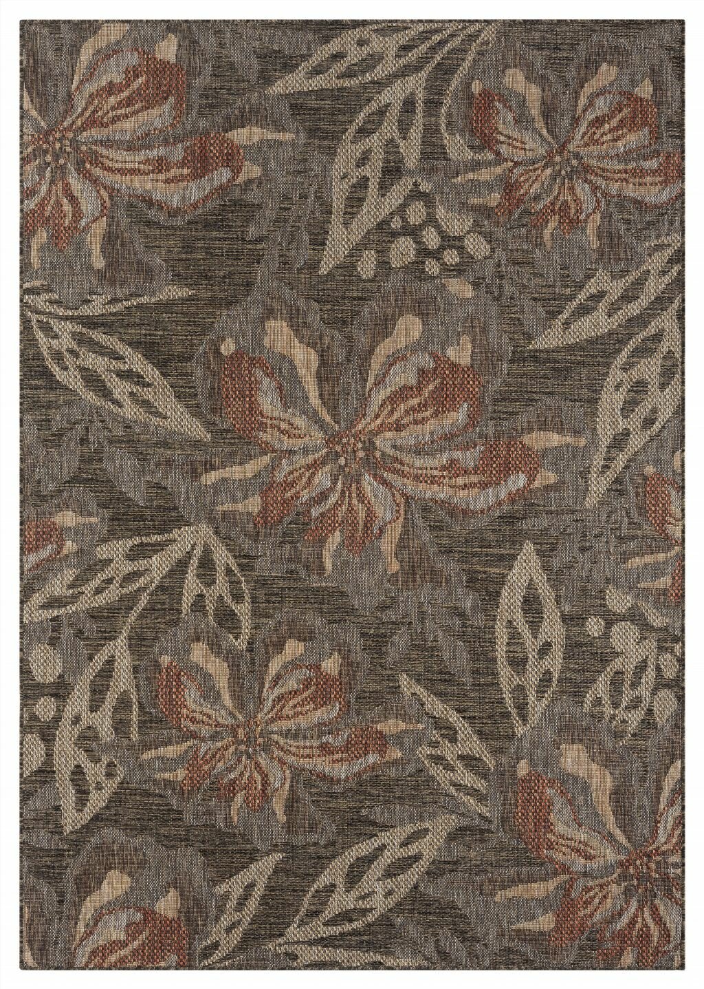 Kartal Hali Ковер MARCA VЕ20A DARK BROWN безворсовый / циновка 1.2x1.7м