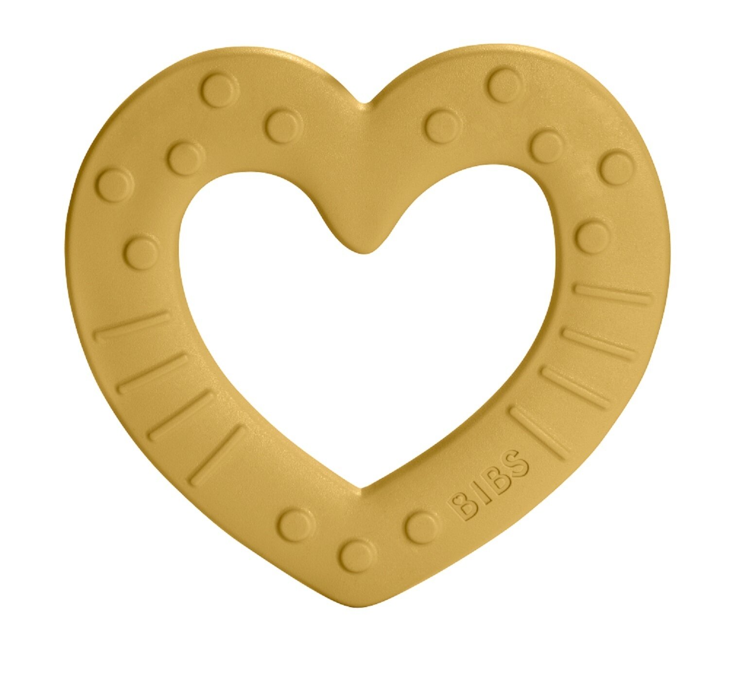 Прорезыватель грызунок детский для зубов BIBS Baby Bitie Heart Mustard