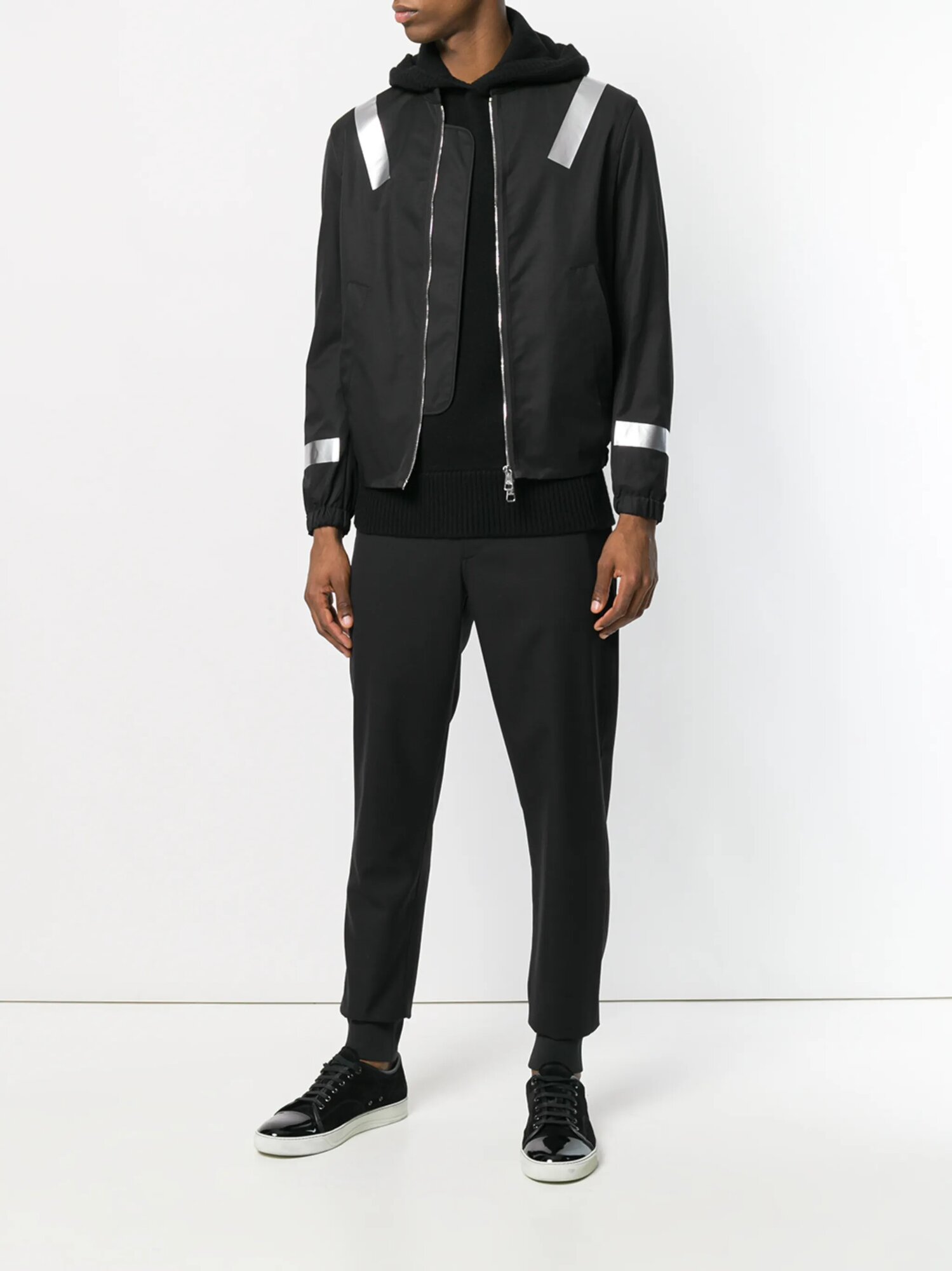 Куртка Neil Barrett, размер 46, black/black — фото 1