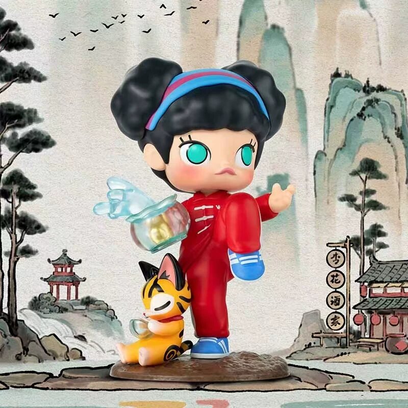 POP MART 13-я годовщина серии Пьяный кунг-фу ребенок, коллекционная фигурка, официально лицензированный слепой бокс, 10