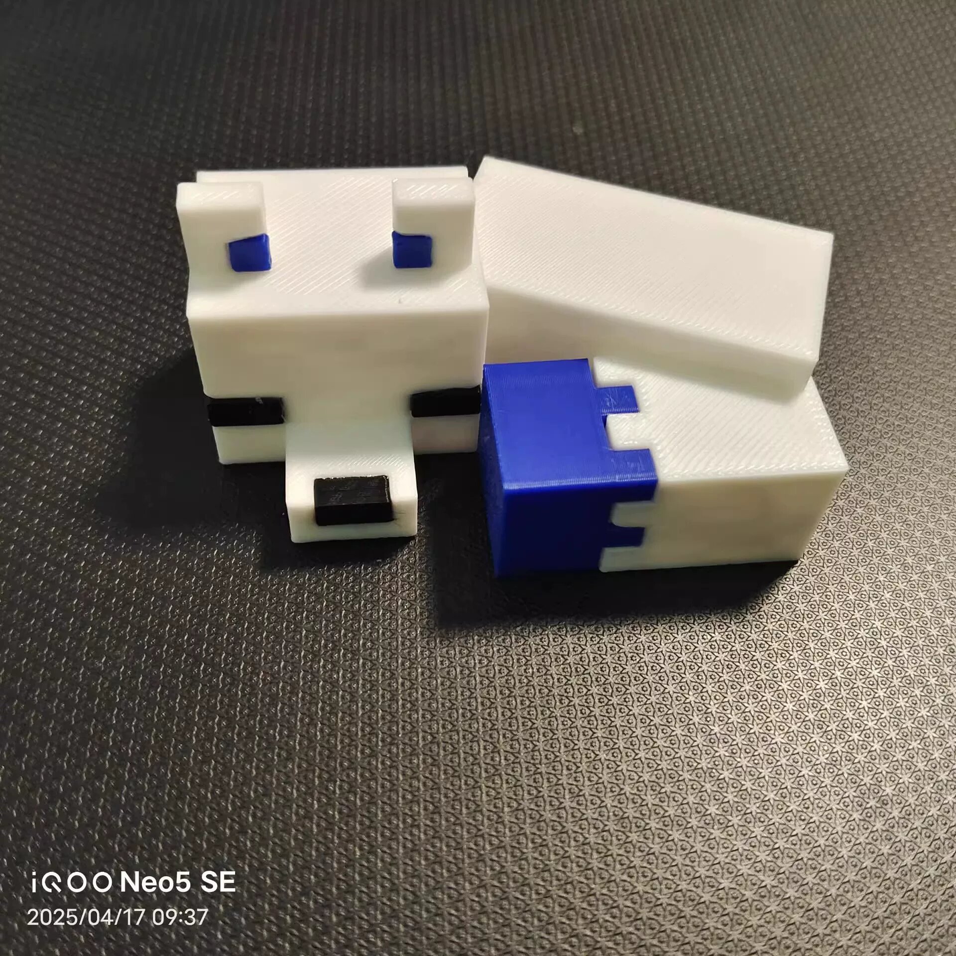Миниатюрная фигурка крипера из Minecraft, 3D-печатная, игрушка-украшение, брелок-подвеска, мини-скелет Белая Лиса