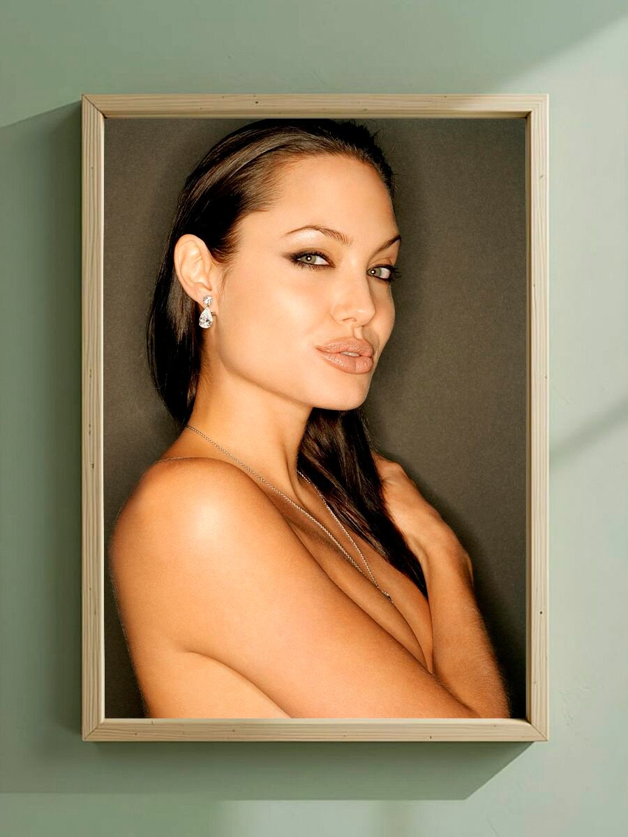 Постер, плакат на стену "Анджелина Джоли Angelina Jolie" 42 см х 29,7 см (А3)
