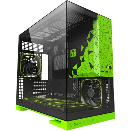 Корпус Geometric Future Model 3 Green (1AM3NZGB00110)