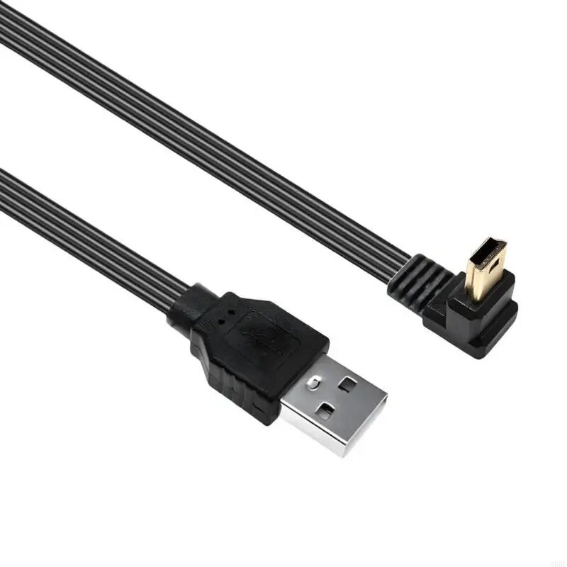 Кабель USB - Mini USB 90° Bend down, 0.2m
