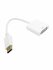 Кабель-переходник DisplayPort - DVI белый
