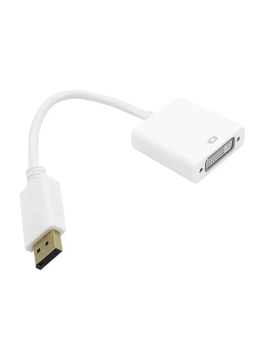 Кабель-переходник DisplayPort - DVI белый