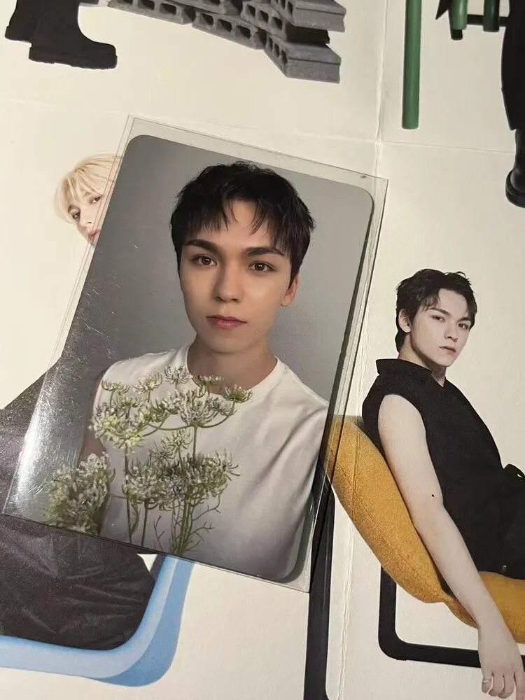 Фотокарта Vernon SEVENTEEN 17 IS RIGHT HERE Коллекционная карточка Вернон Севентин, альбомная, Dear Ver.