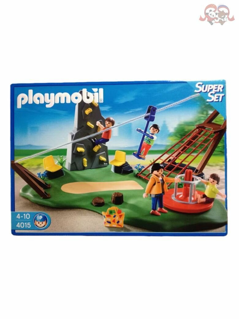 Playmobil-Мир Моби: Игровая площадка-Набор для скалолазания на зиплайне-4015