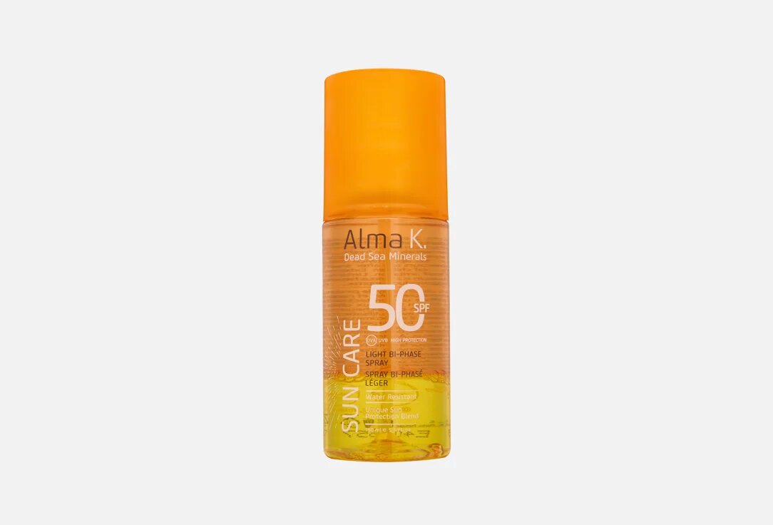 Alma K. Light bi-phase spray Двухфазный солнцезащитный спрей для тела SPF50 150мл