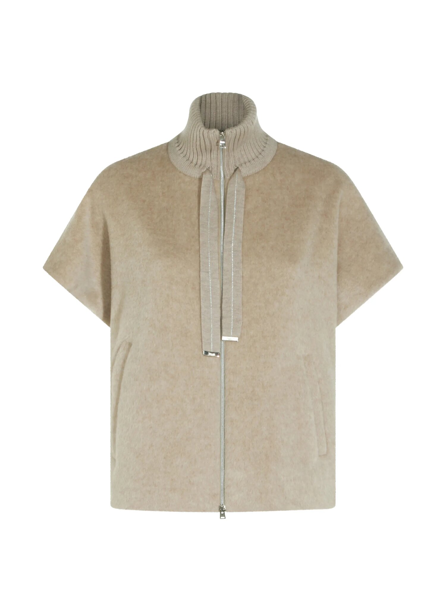 Накидка High-neck short-sleeve poncho