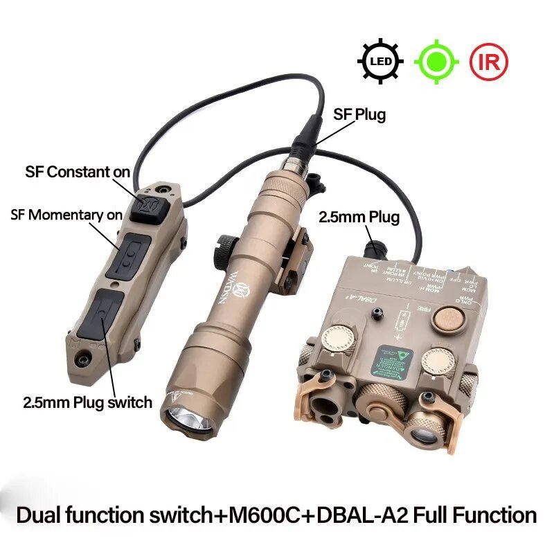 WADSN DBAL-A2 Green IR Laser M600C