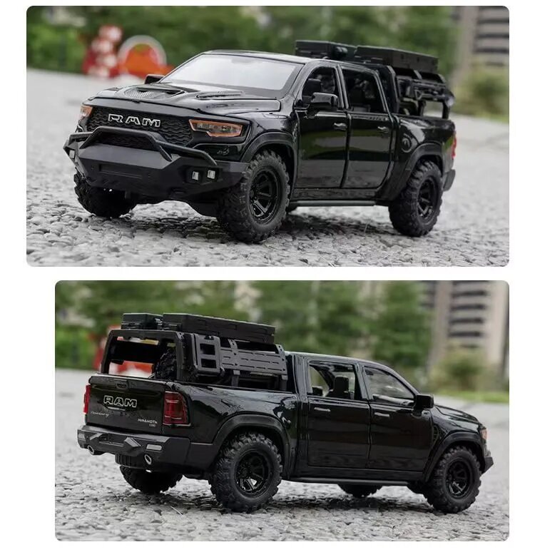 Коллекционная масштабная модель Dodge RAM 1500 TRX 1:32 (металл, свет, звук)