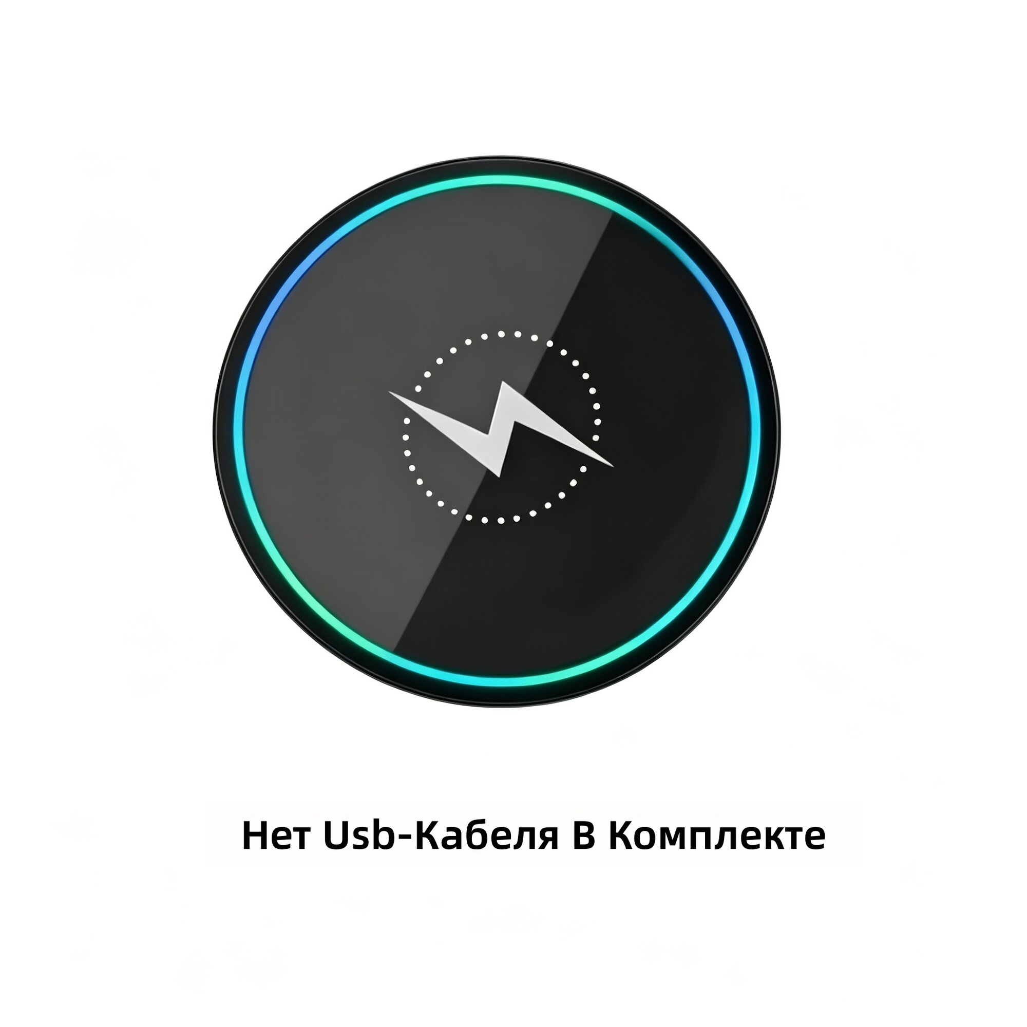 Беспроводная панель быстрой зарядки до 15 Вт, компактная и портативная, черная, без кабеля, улучшенная модель 2026 года