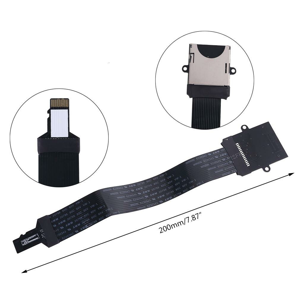 Кабель-удлинитель TF (microSD) на SD, Золото