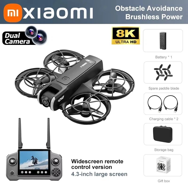 Дрон Xiaomi MiJia D2 8K Black-8K HD-Screen