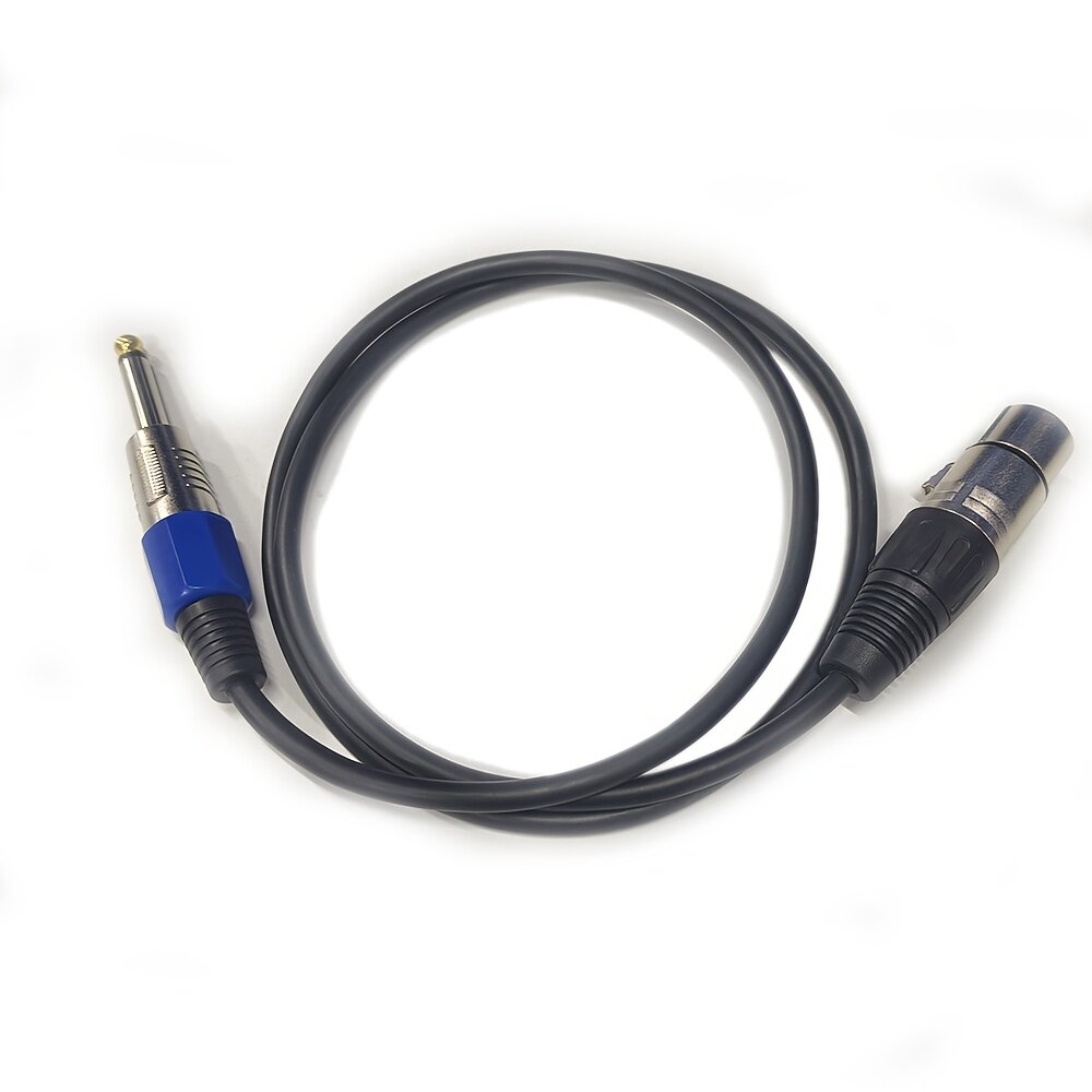 Кабель микрофонный 6.35 мм TRS - XLR (мама), 39.37 дюйма, моно