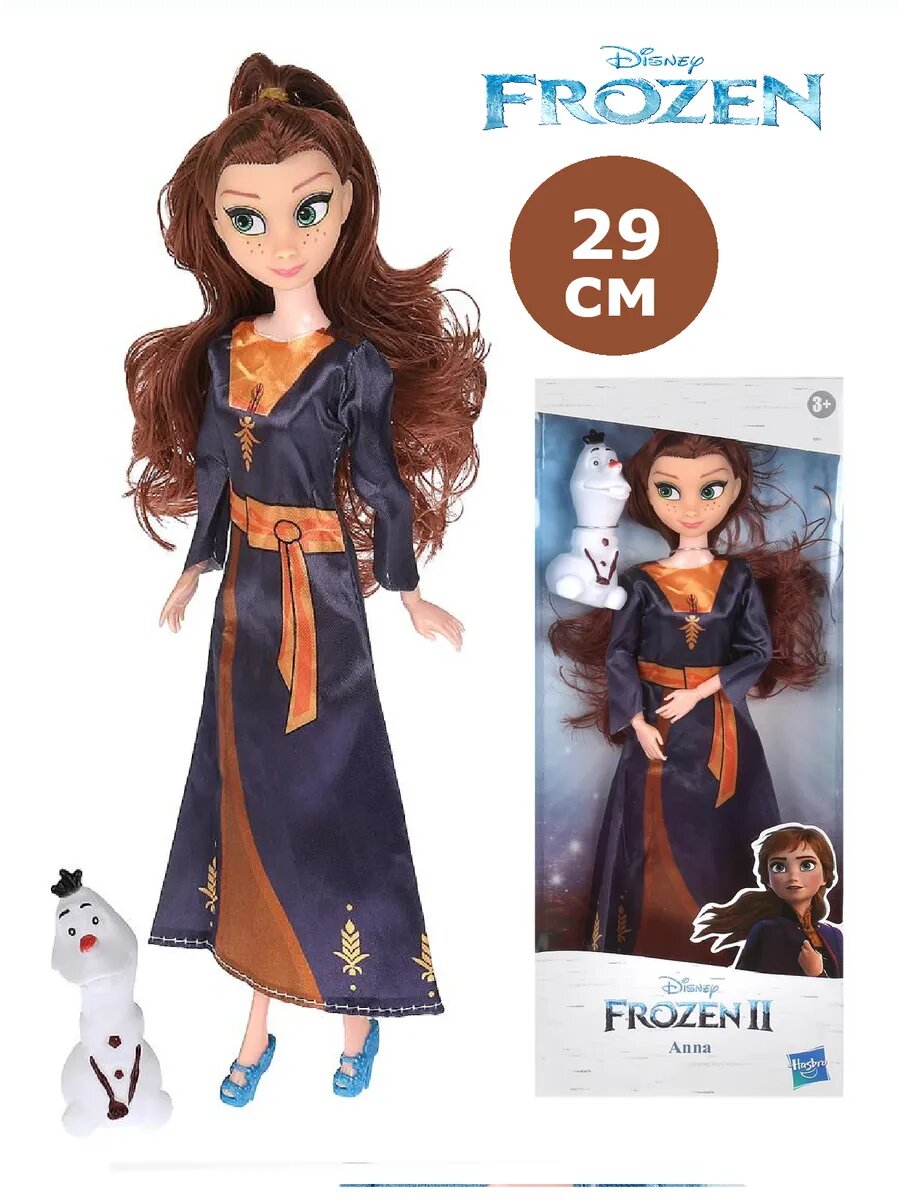 Кукла Анна и снеговик Олаф Disney, 29 см