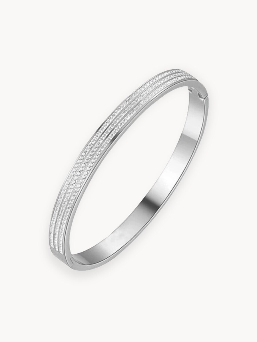 Жесткий браслет, стразы