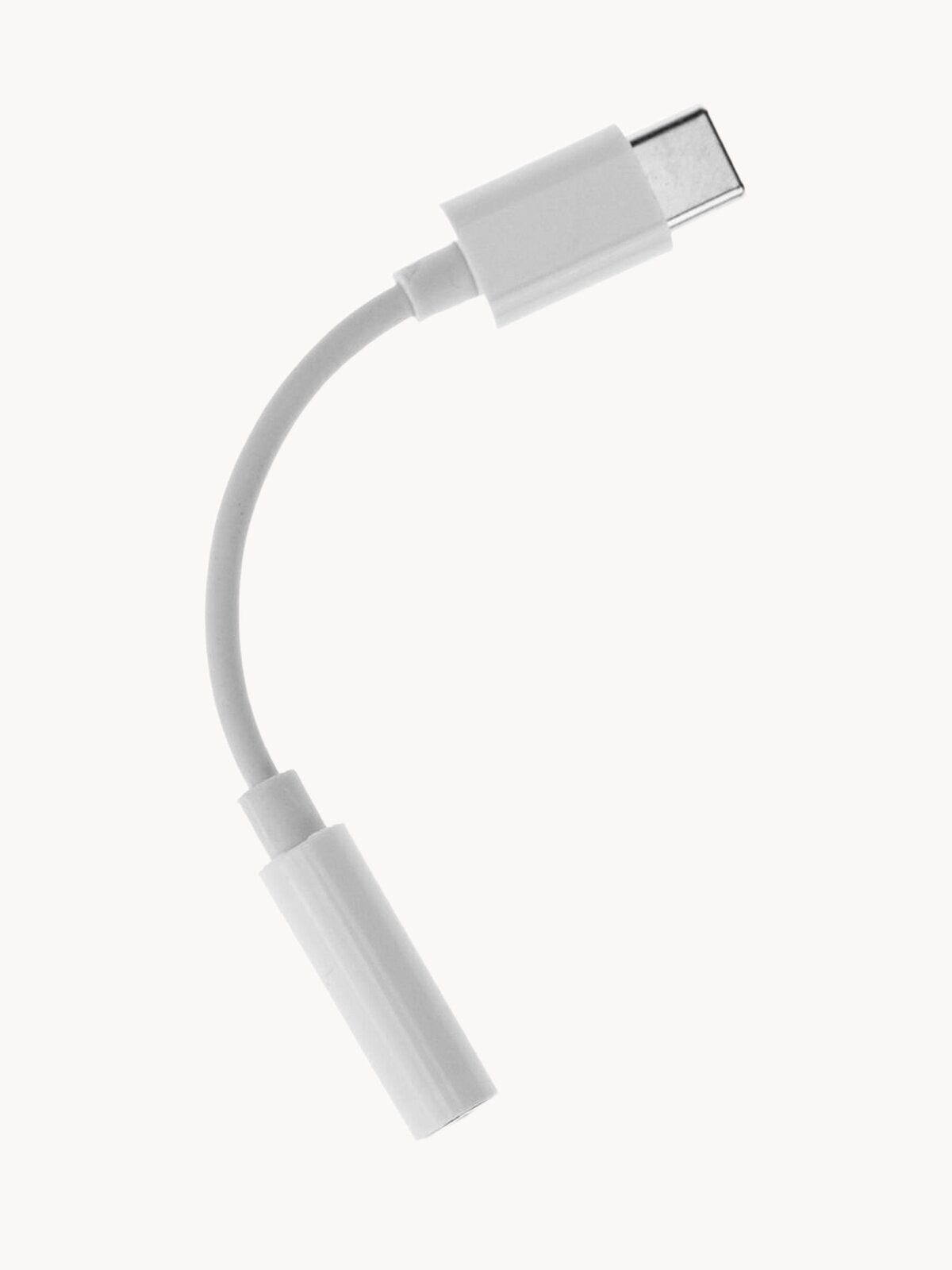 Переходник белый TYPE-C на JACK 3.5 мм