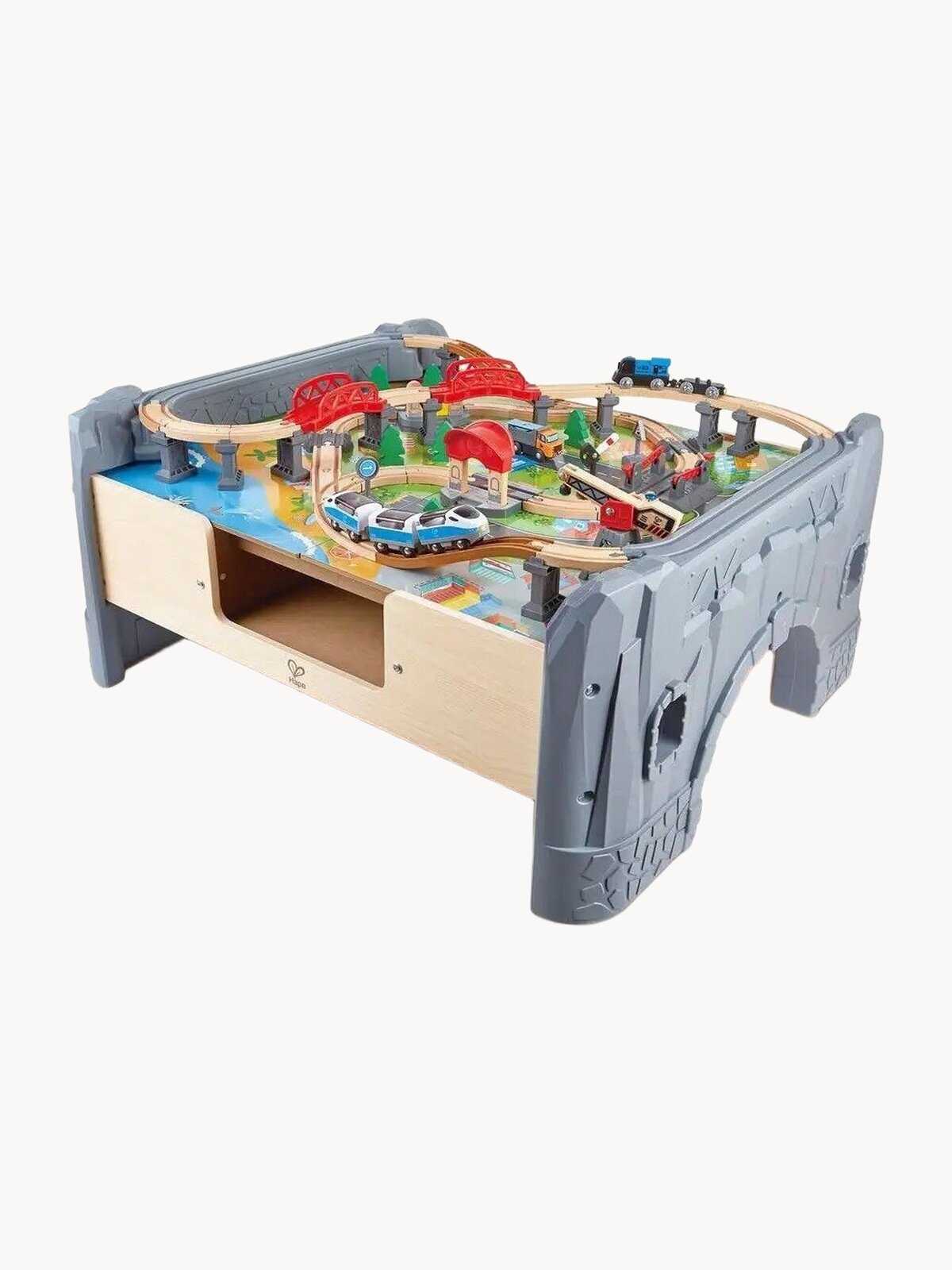 Детская железная дорога Hape Сортировочный центр, 70 элементов (E3766_HP)