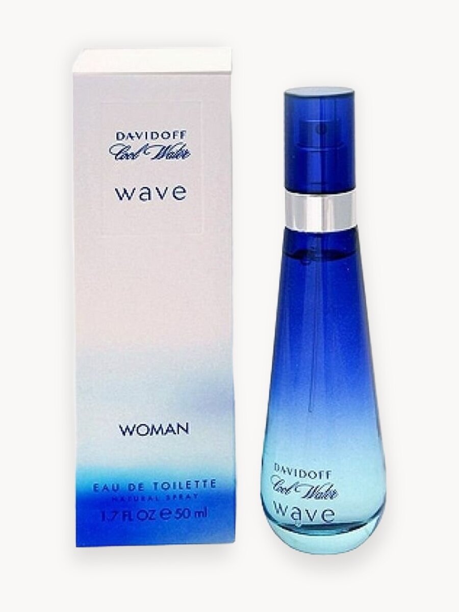 Туалетная вода Davidoff Cool Water Wave, женская, 50мл, фруктовые и цветочные ноты
