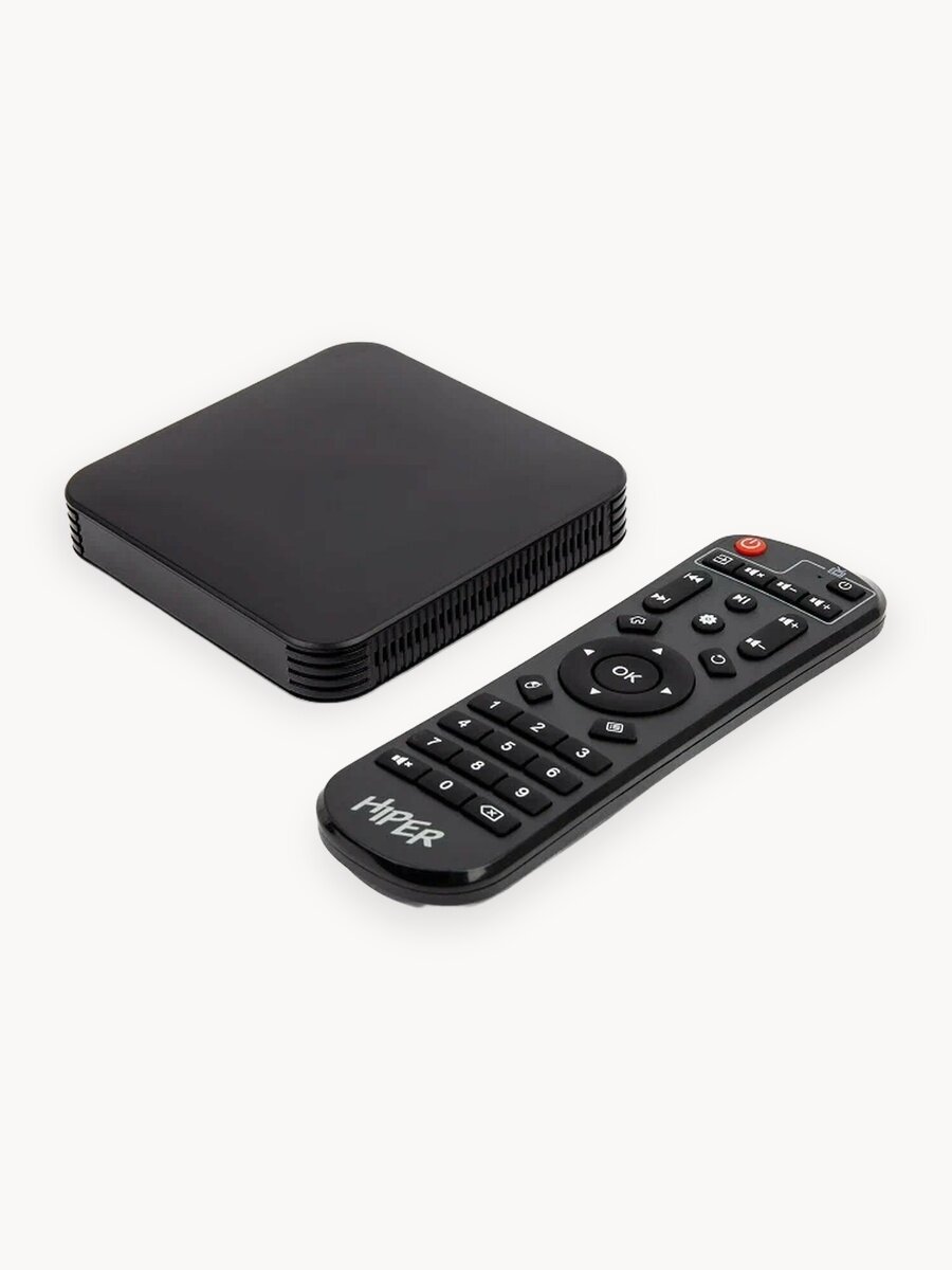 Медиаплеер/ТВ-приставка HIPER MEDIA TV M4, 4K Ultra HD, Android, Wi-Fi, чёрный