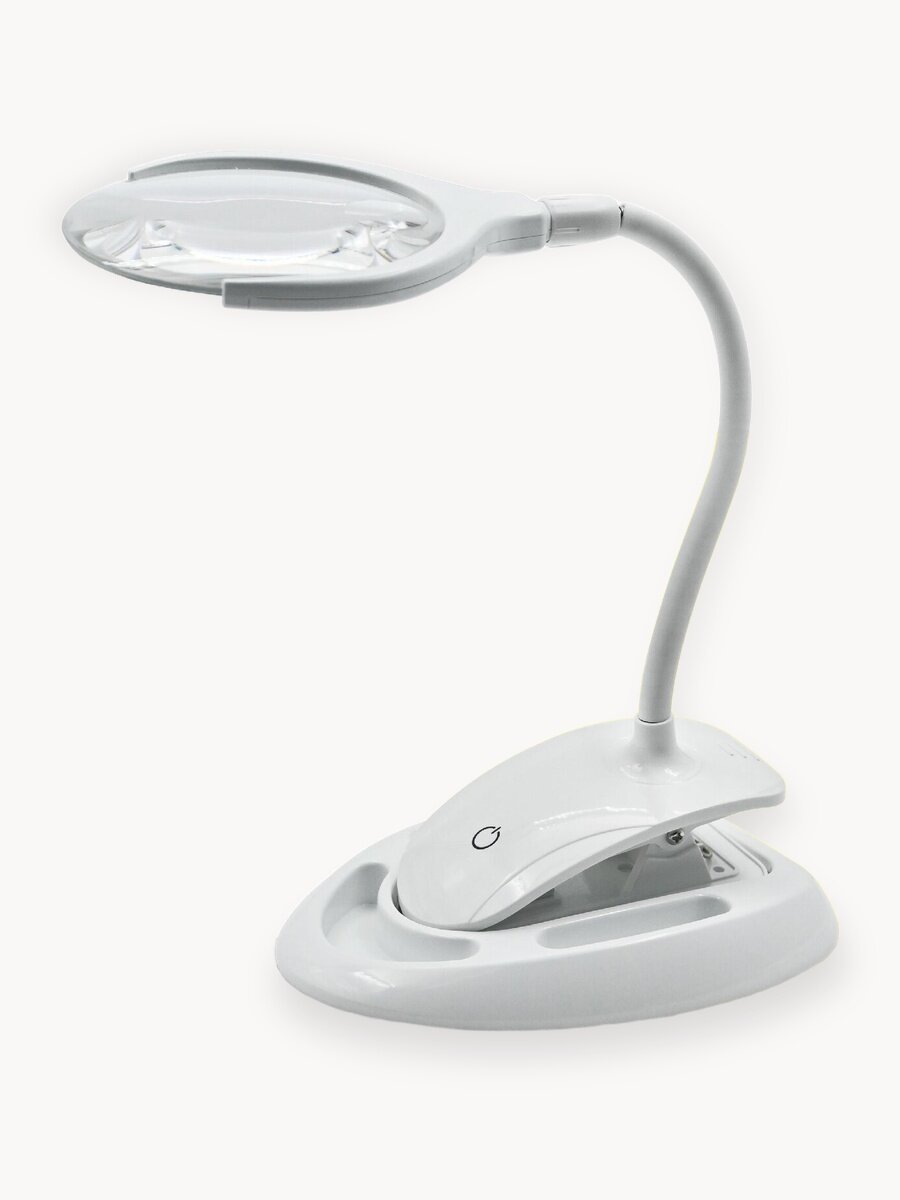 Настольная лампа-лупа с подсветкой 3х, 8х, 6 LED, увеличительное стекло лампа для чтения и ремонта