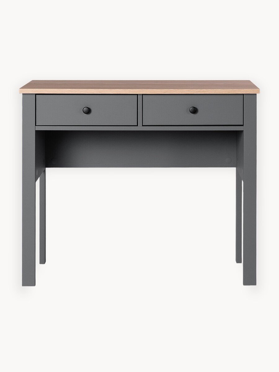 Столик туалетный ГУД лакк Сага, 92 х 45 х 77, серый/ясень, МДФ, ЛДСП